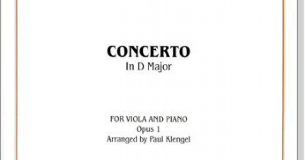 Karl Stamitz【Concerto in D Major, Op. 1】for Viola and Piano