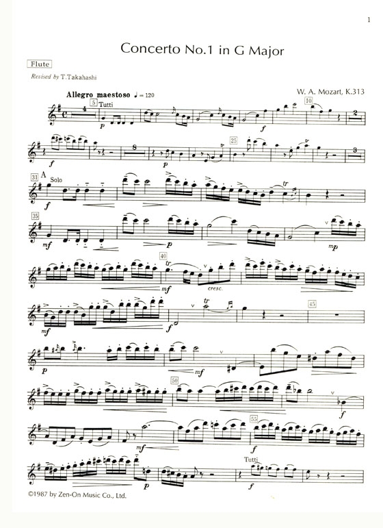 Mozart【flute Concerto】no 1 In G Major K 313